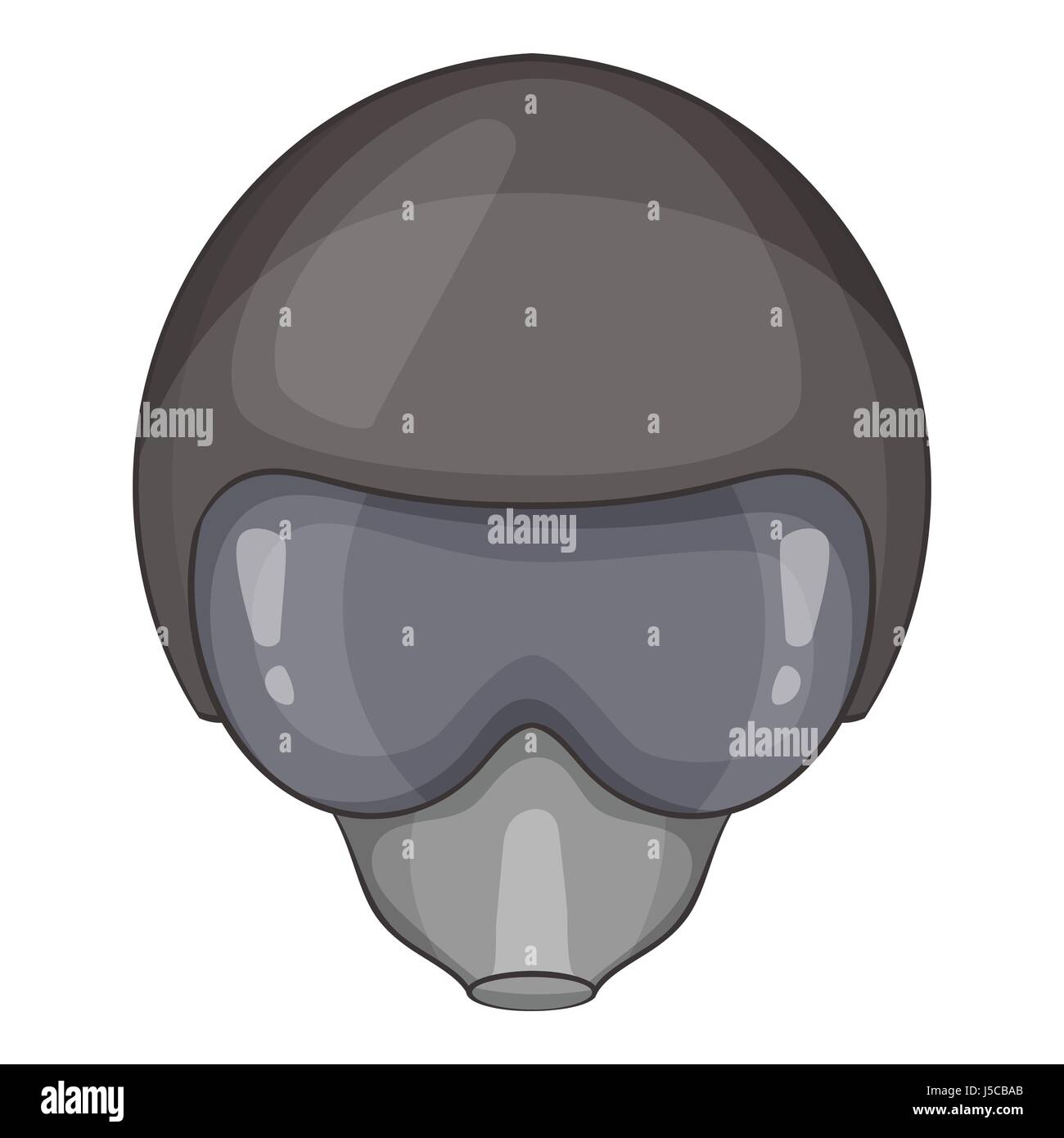 Pilot helmet icon. Cartoon illustration of pilot helmet vector icon for ...