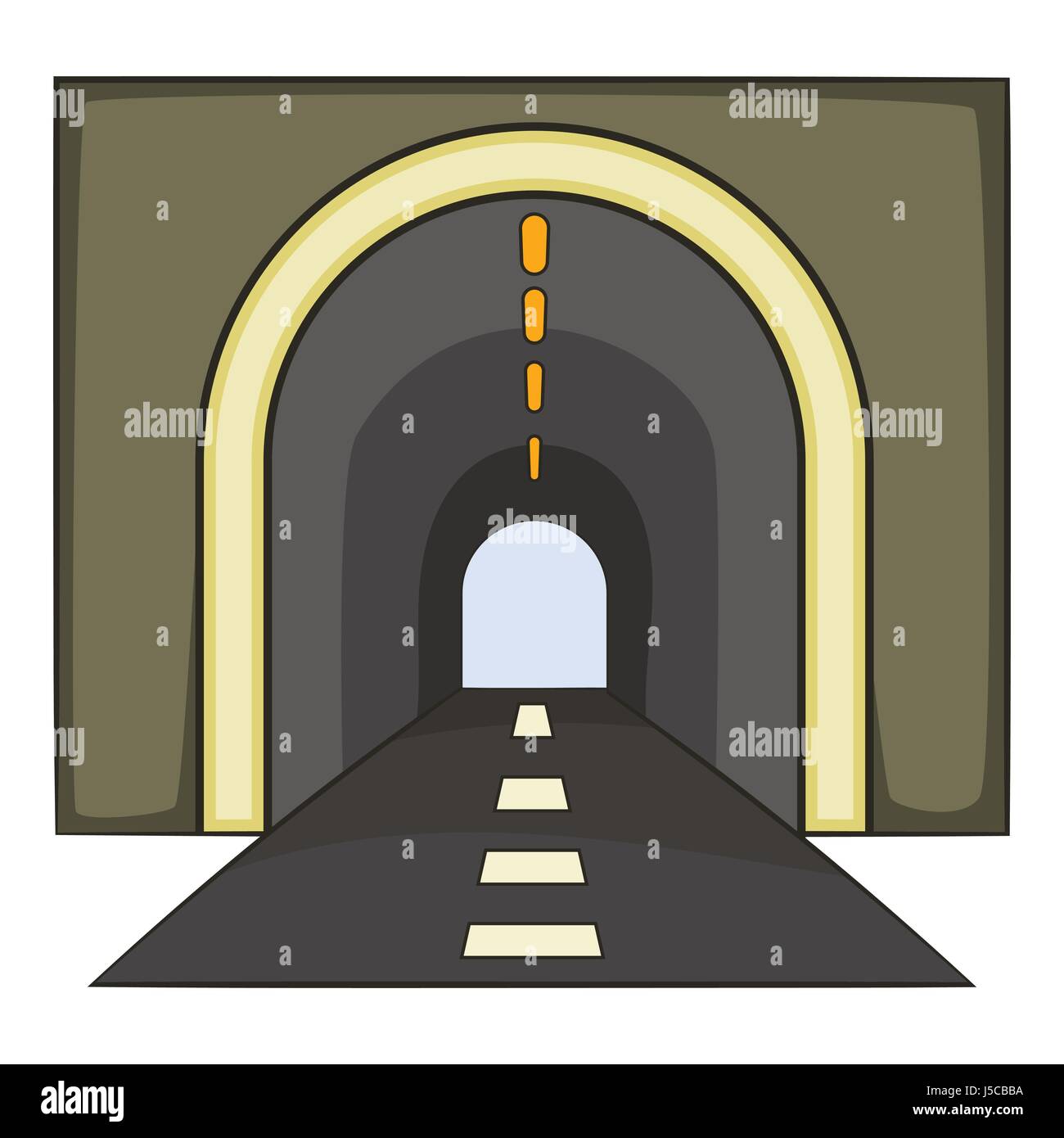 Tunnel icon. Cartoon illustration of tunnel vector icon for web Stock ...