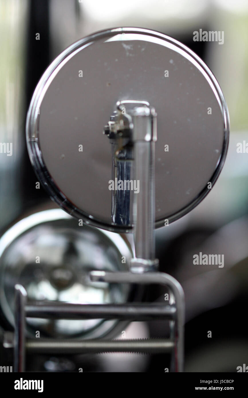 oldtimer,rear view rear view mirror Stock Photo - Alamy