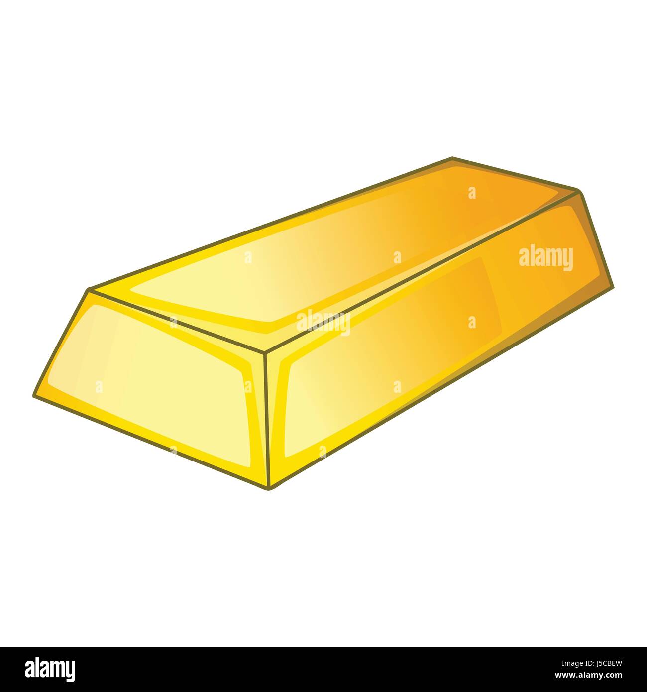Gold icon. Cartoon illustration of gold vector icon for web Stock ...