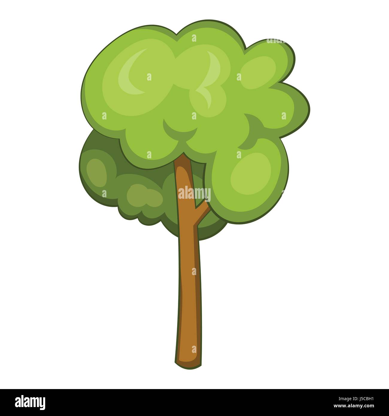Tree icon. Cartoon illustration of tree vector icon for web Stock ...