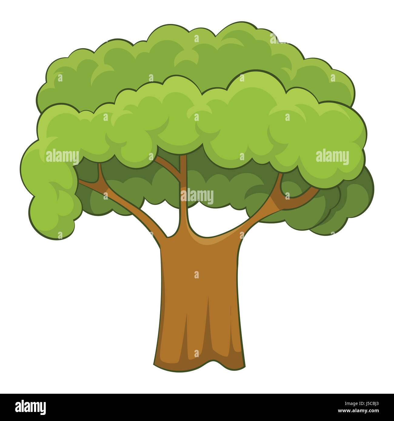 Old tree icon. Cartoon illustration of old tree vector icon for web ...