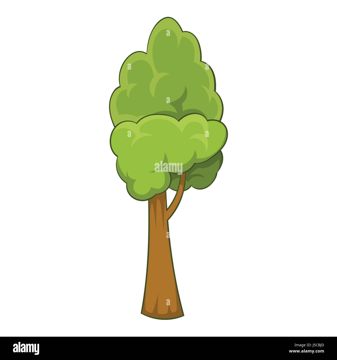 Summer tree icon. Cartoon illustration of summer tree vector icon for ...