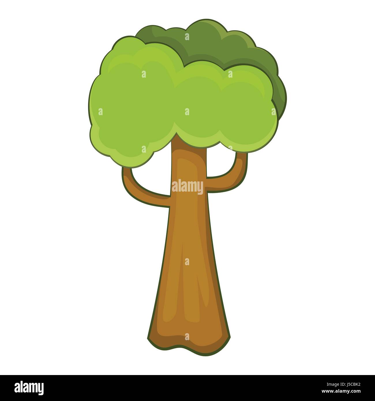 Big tree icon. Cartoon illustration of big tree vector icon for web ...