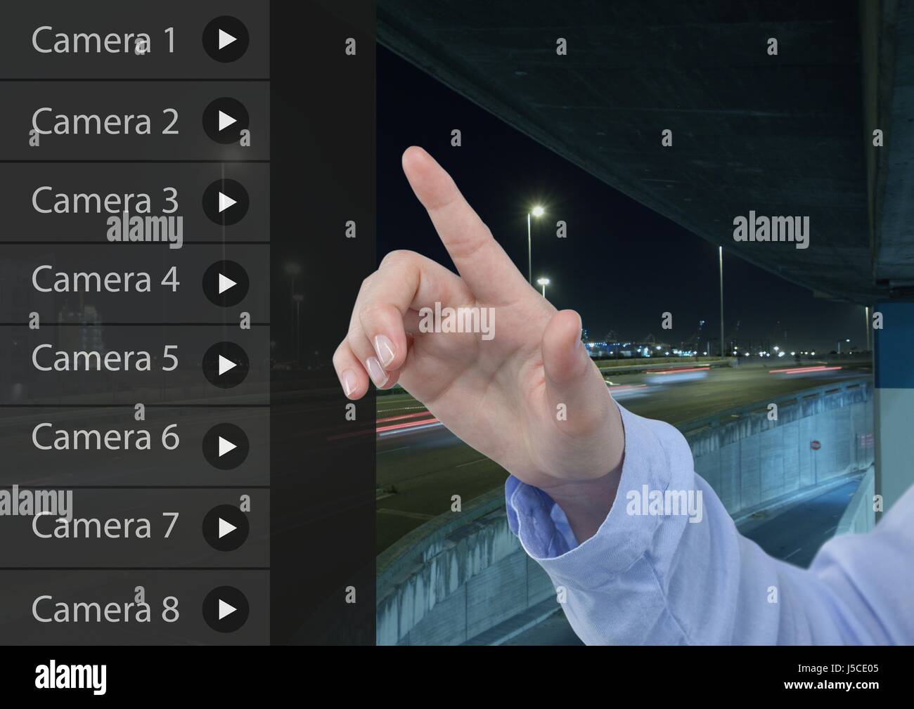 Entrepreneur touching internet security hi-res stock photography and ...