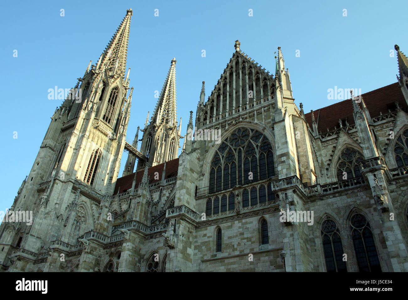 blue church cathedral world cultural heritage gothically ratisbon ...