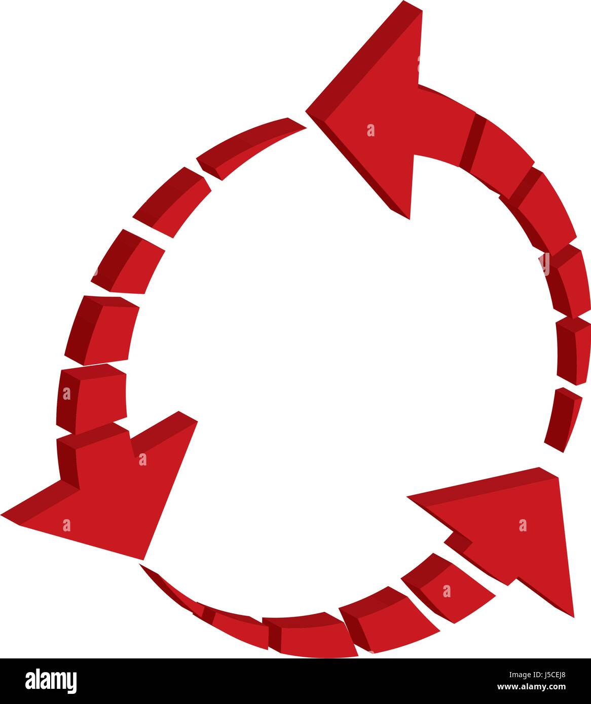 arrows in circle shape Stock Vector Image & Art - Alamy