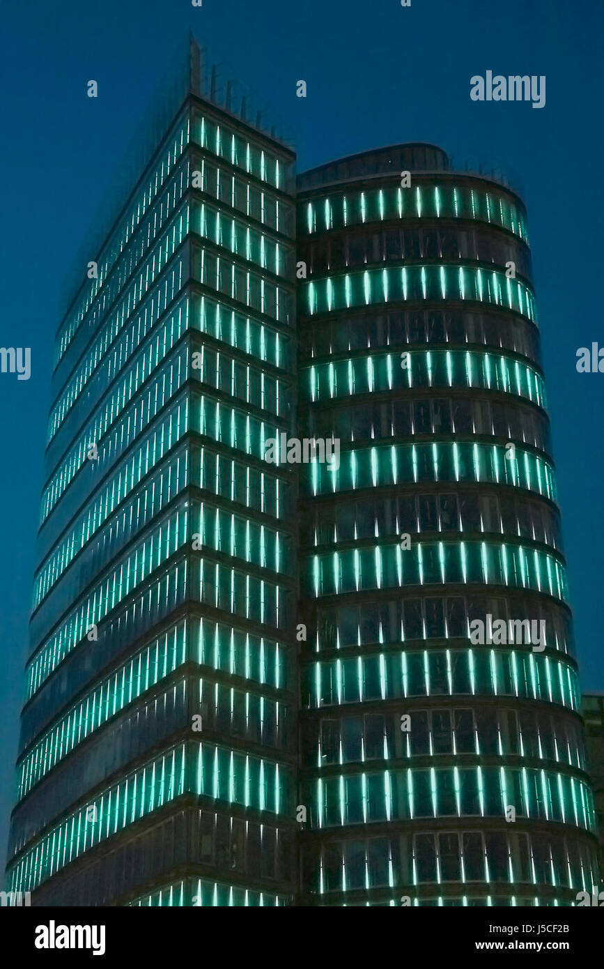 house building tower shine shines bright lucent light serene luminous ...