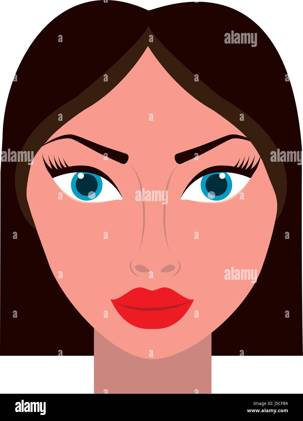 woman face icon Stock Vector Image & Art - Alamy