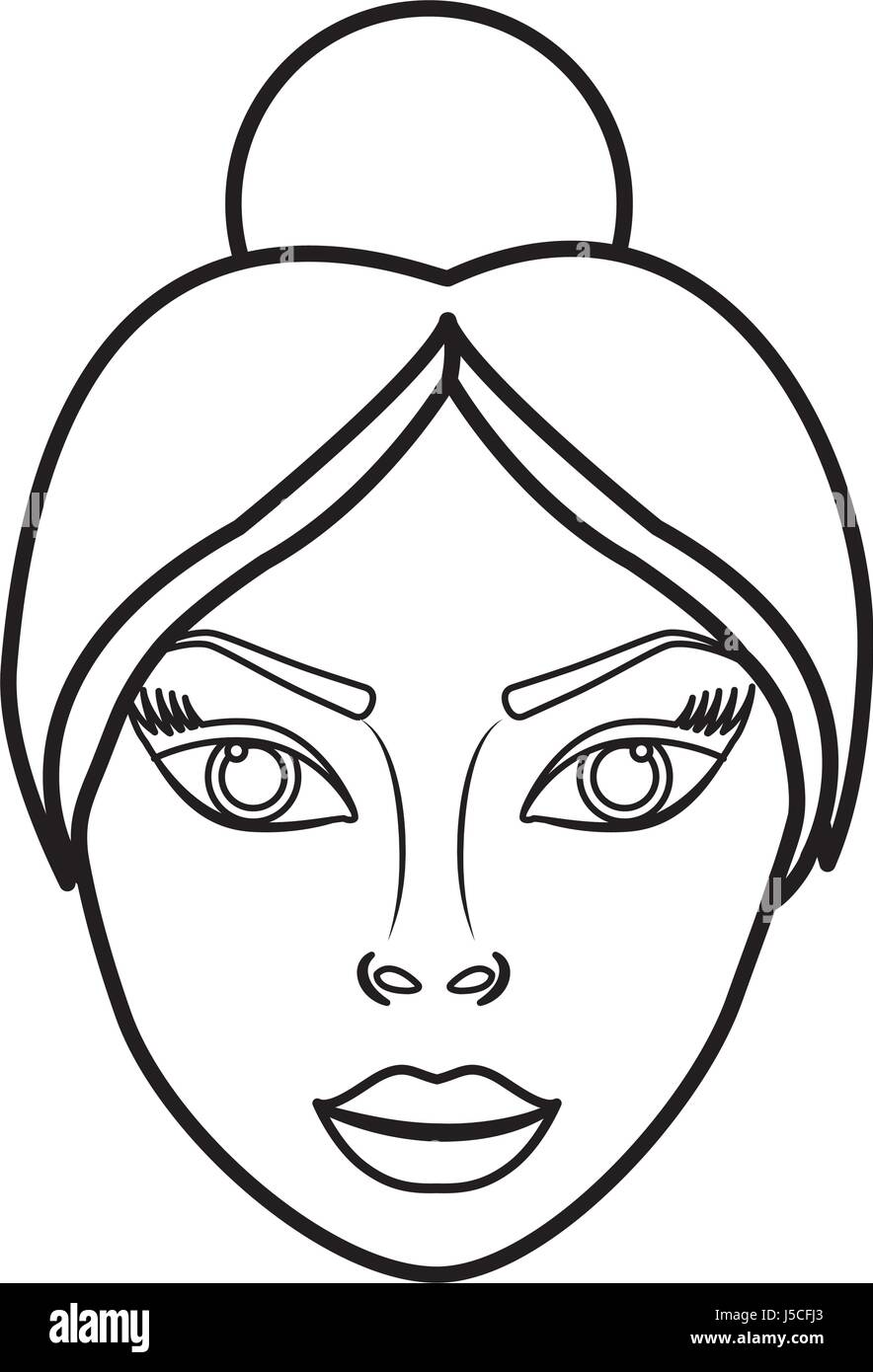 woman face icon Stock Vector Image & Art - Alamy
