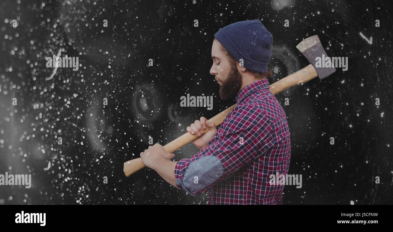 Side view hipster axe hi-res stock photography and images - Alamy