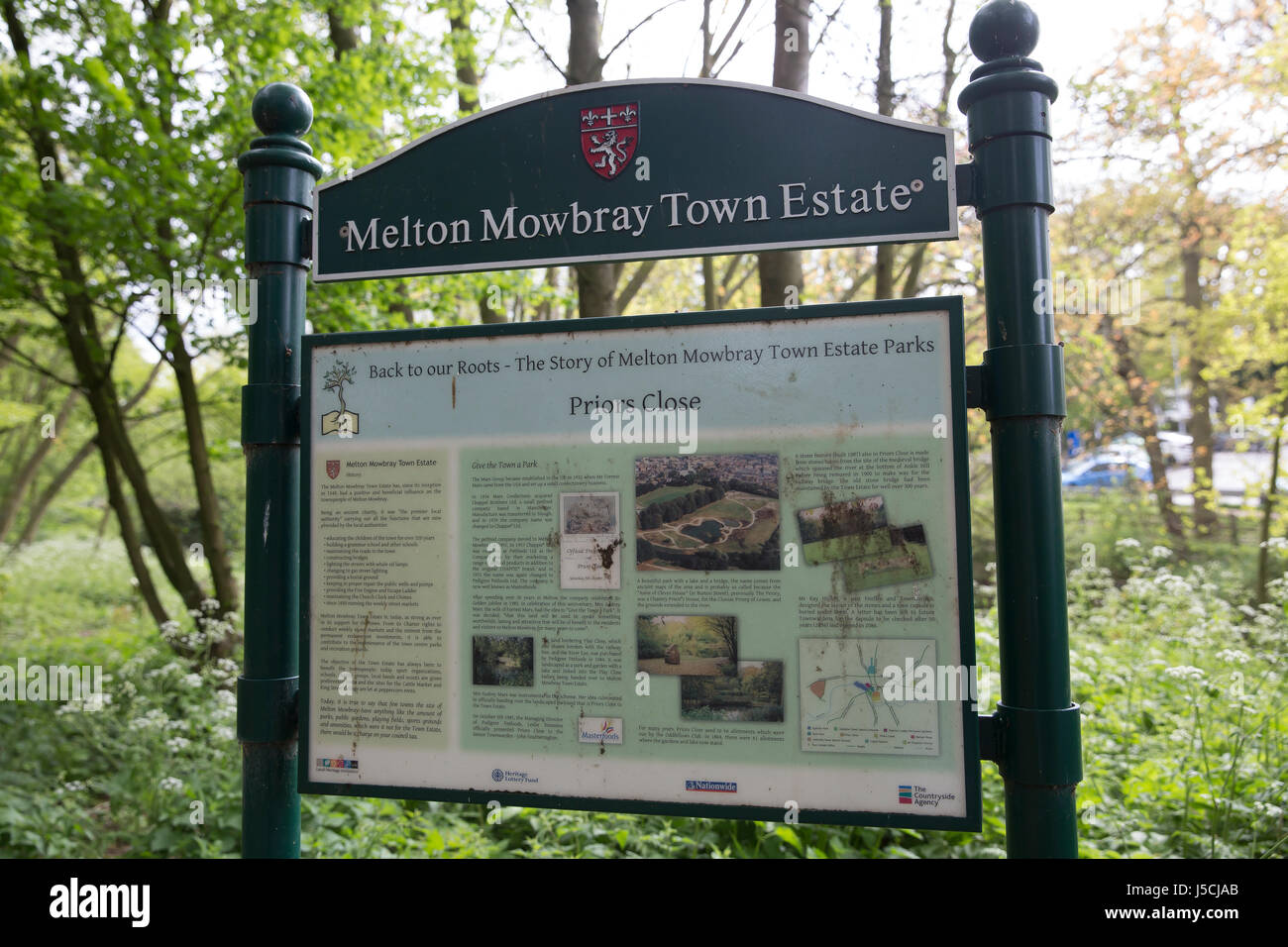 Town estate map in Melton Mowbray, Leicestershire Stock Photo - Alamy