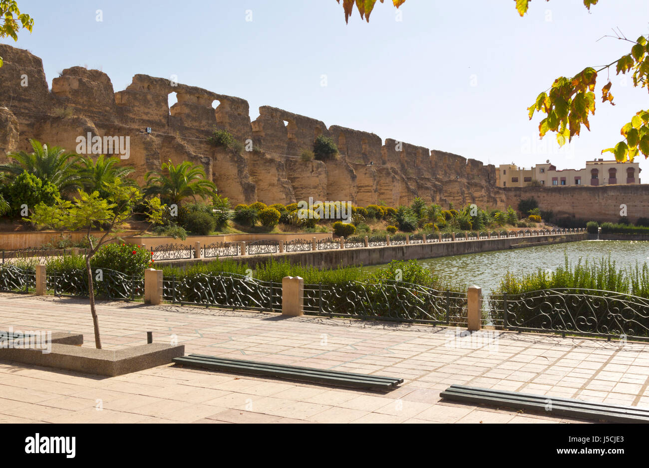 Sahrij Swani, lake and reservoir, with ancient city walls in the ...