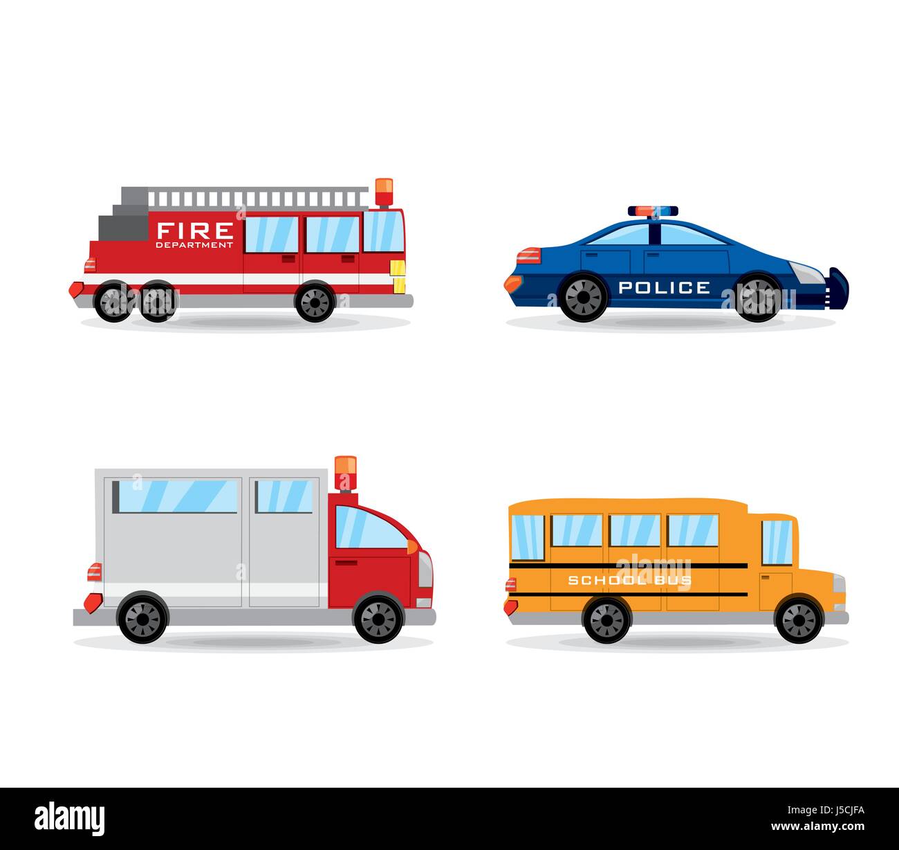 International fire truck Stock Vector Images - Alamy
