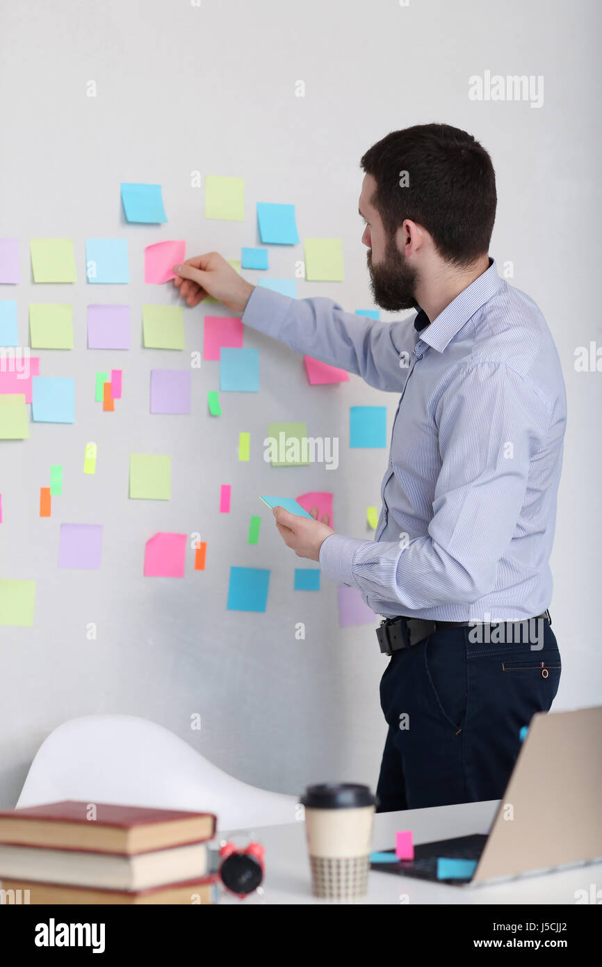 Man at work in the office Stock Photo - Alamy