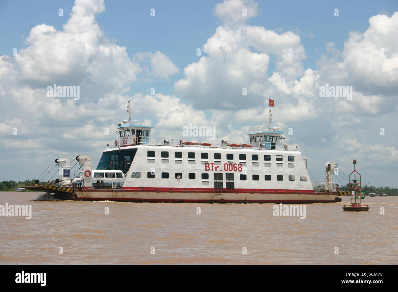 asia viet nam vietnam car ferry river water sdostasien mekong-delta ...