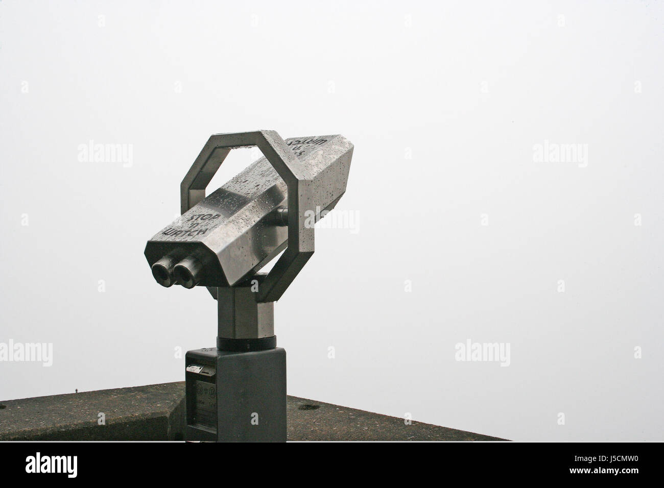 fog look glancing see view looking peeking looking at steel metal dew ...