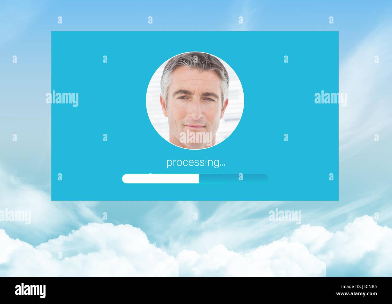 Digital composite of Identity Verify App Interface Stock Photo - Alamy