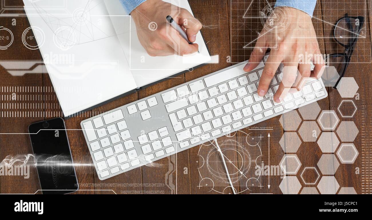 Computer overlays hi-res stock photography and images - Alamy