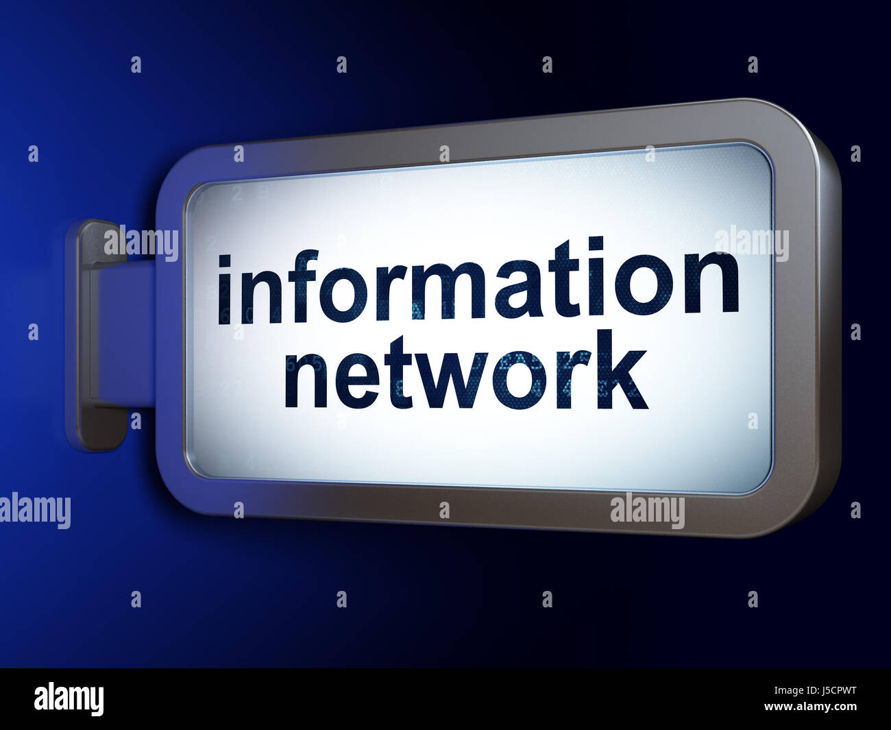 Data concept: Information Network on billboard background Stock Photo ...