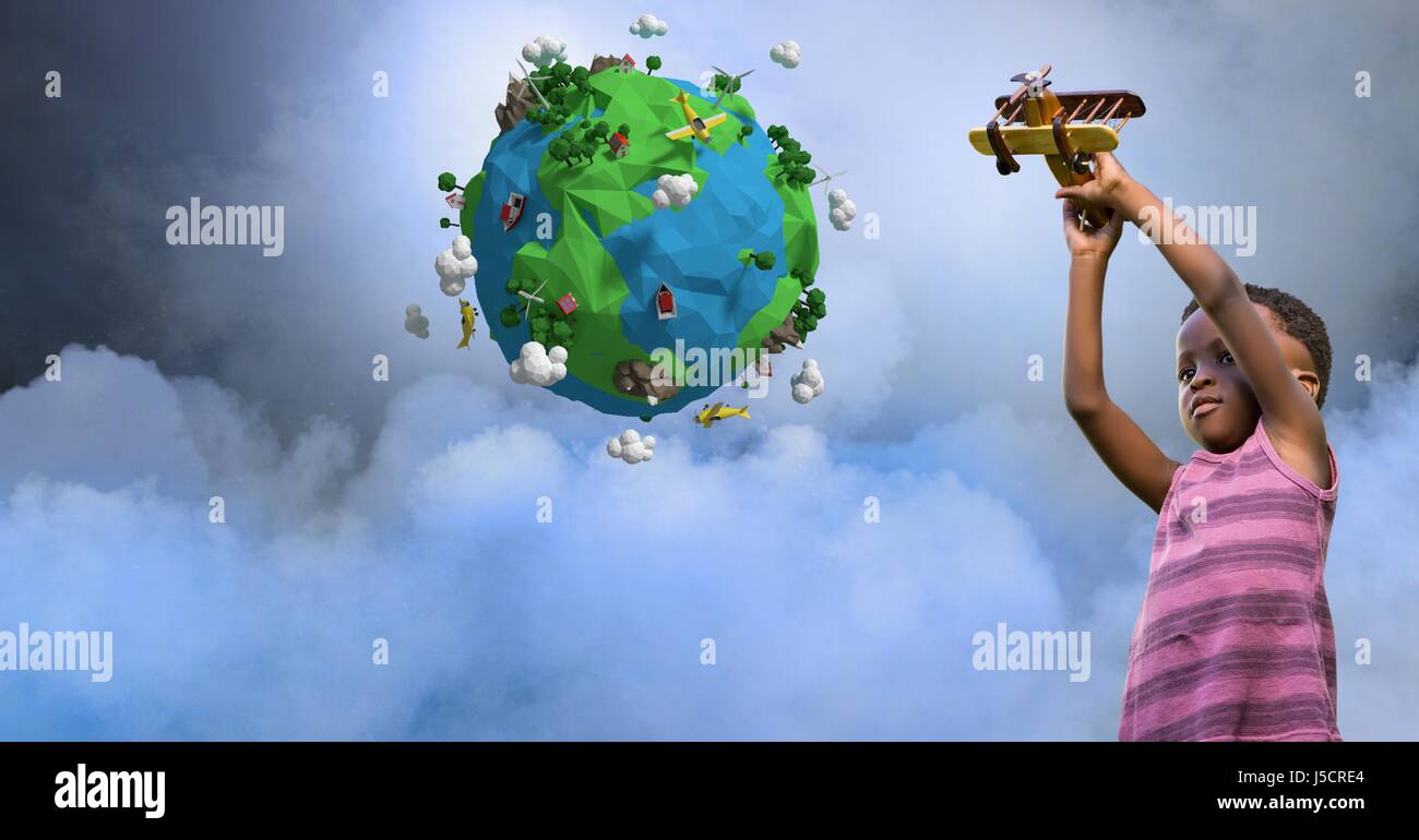 Digital animation 3d model airplane hi-res stock photography and images ...