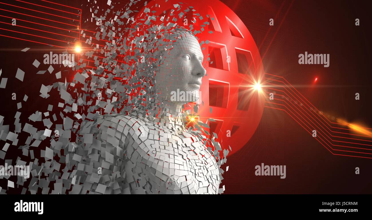 Digital composite of Digital composite image of scattered human Stock ...