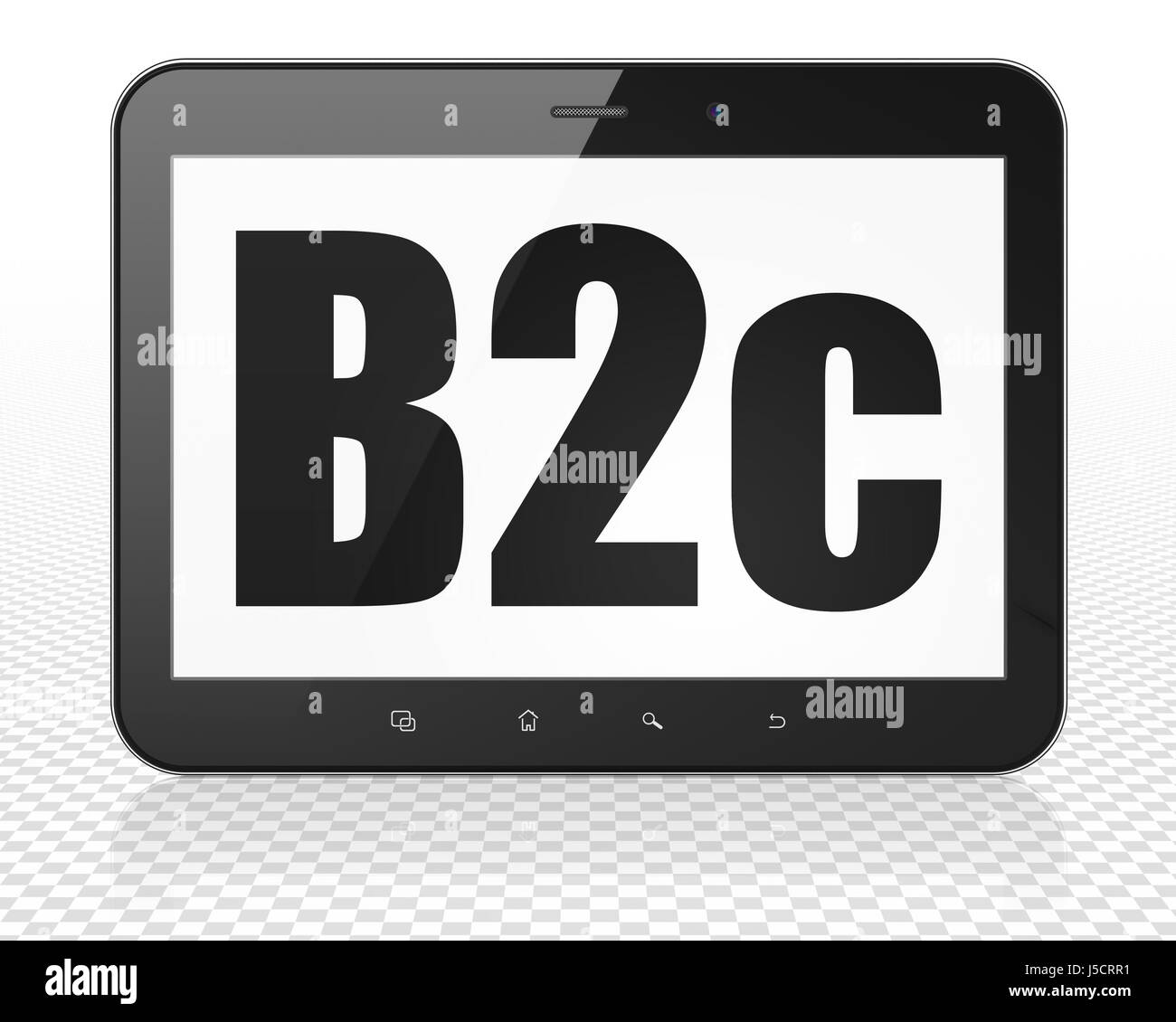 Business concept: Tablet Pc Computer with B2c on display Stock Photo ...