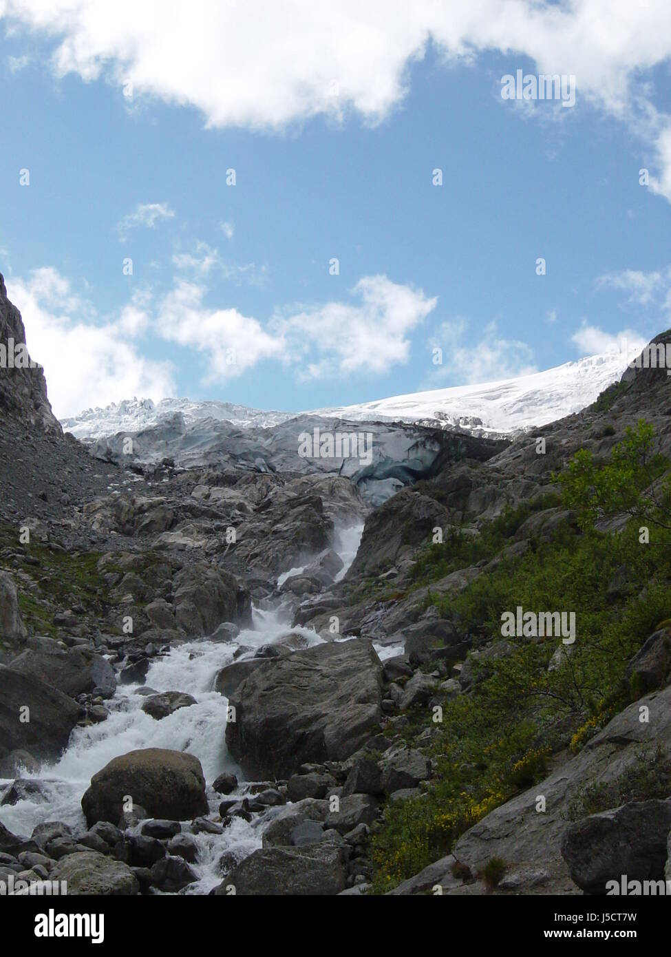 cold blank european caucasian norway ice glacier thaw defrost melted ...