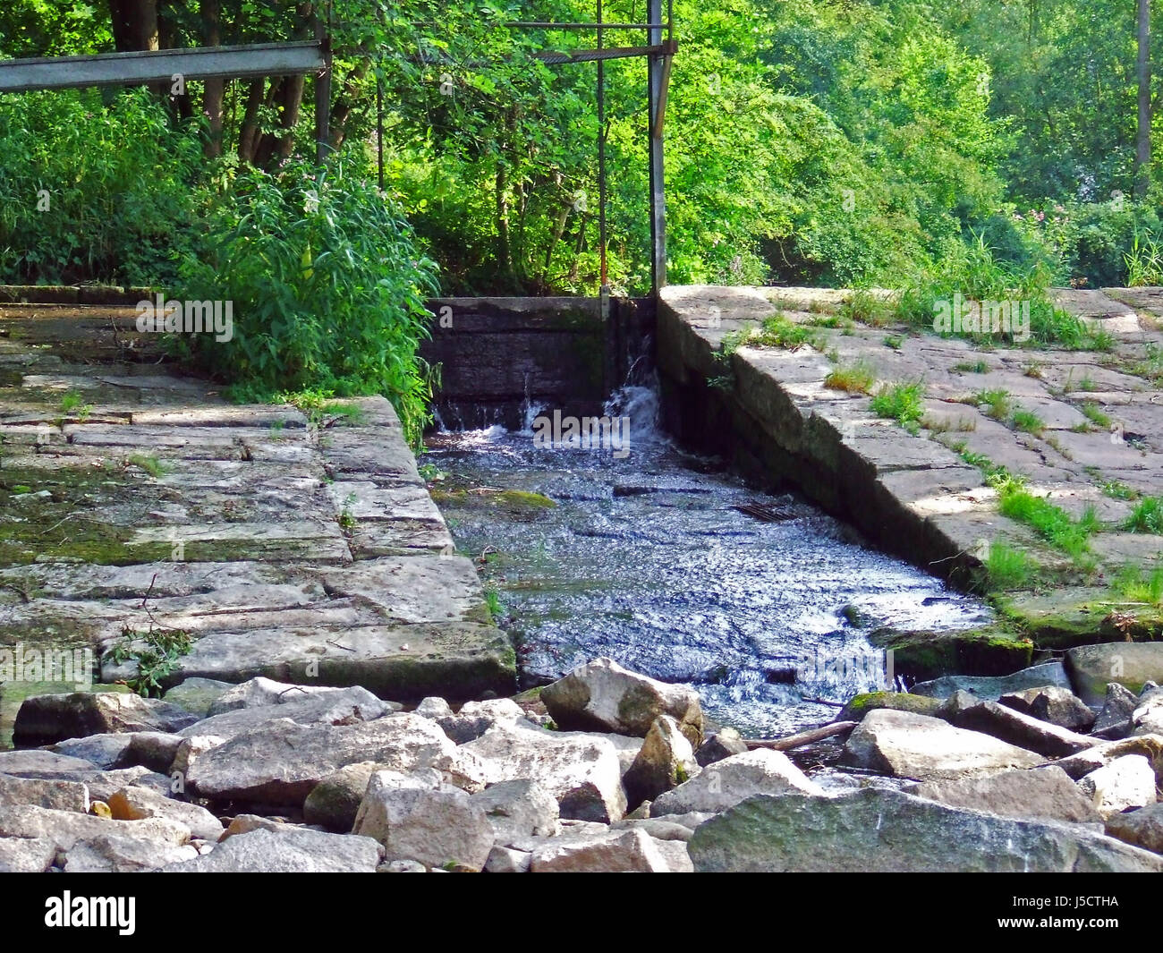Stream with weir hi-res stock photography and images - Alamy
