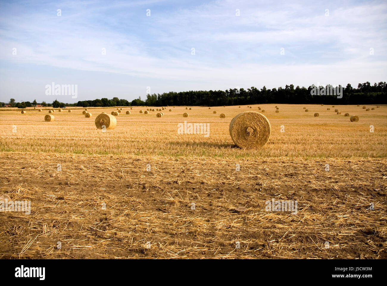 field fields straw ball straw stubbles germany german federal republic ...
