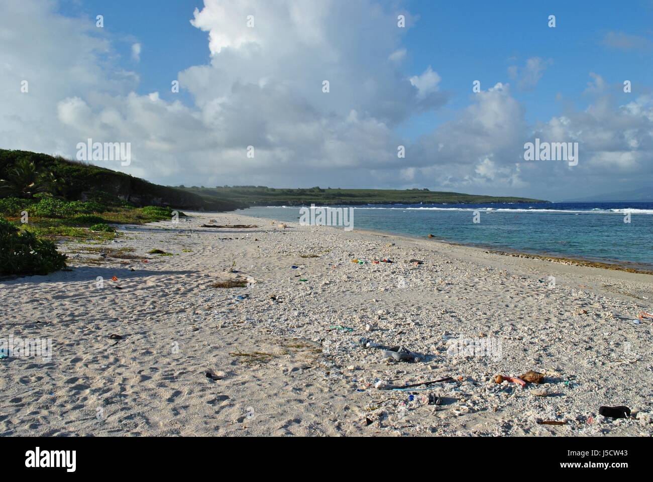 Marine Beach in Kagman is one of the tourist attractions in the island ...