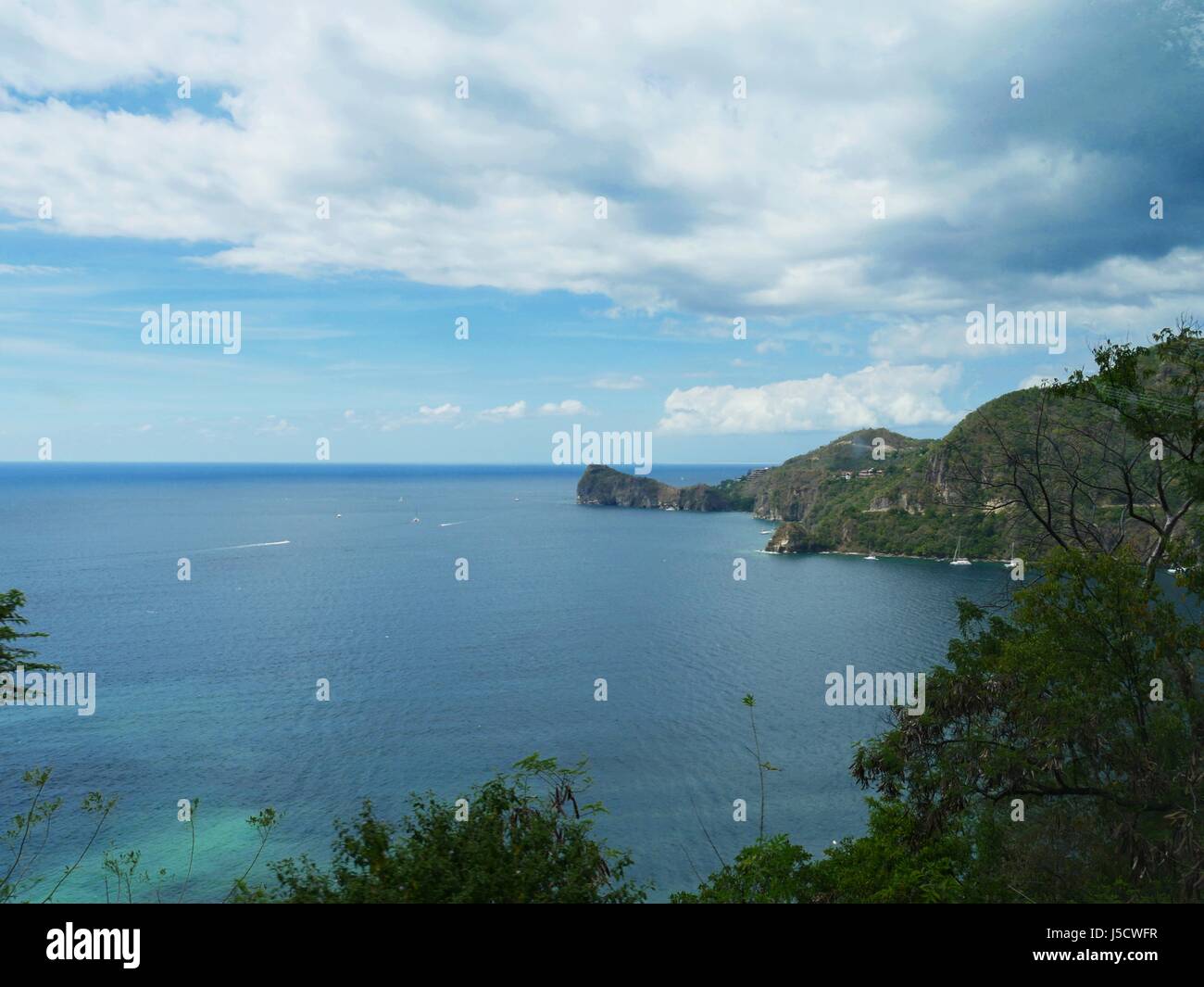 One of the coastal views of St Lucia, Caribbean Stock Photo - Alamy