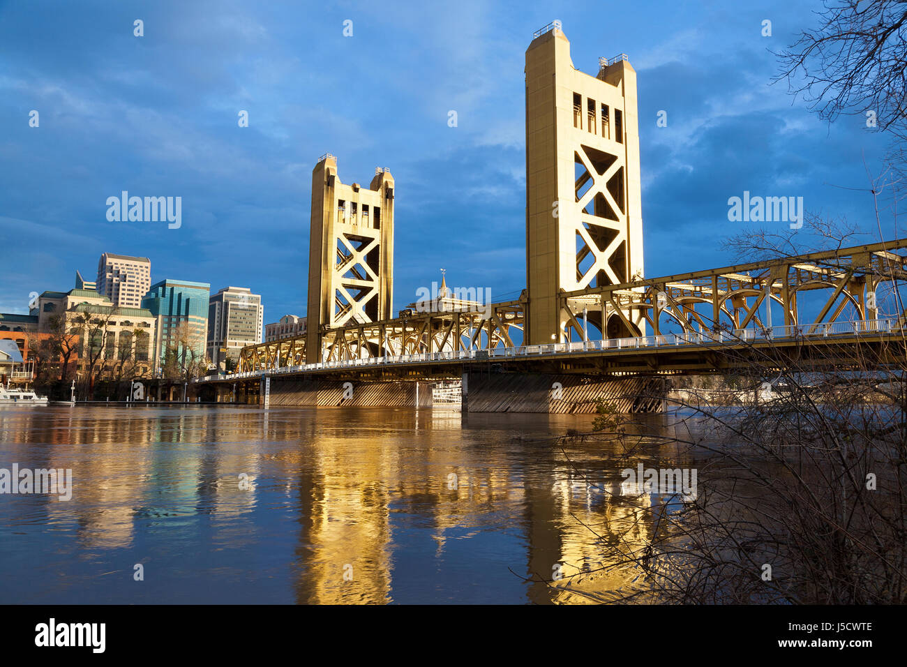 The Old Sacramento Bridge Stock Photo - Alamy