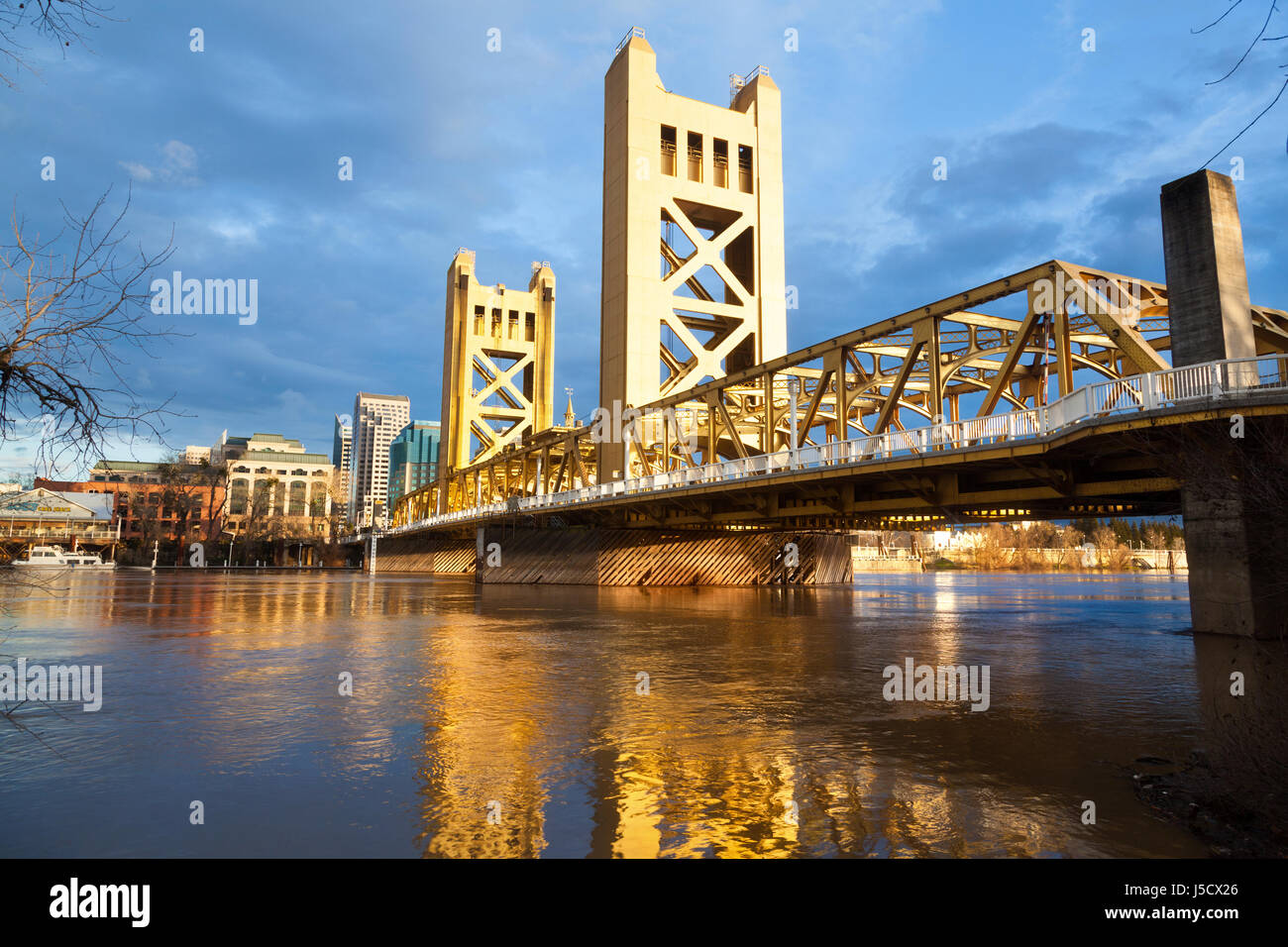 The Old Sacramento Bridge Stock Photo - Alamy