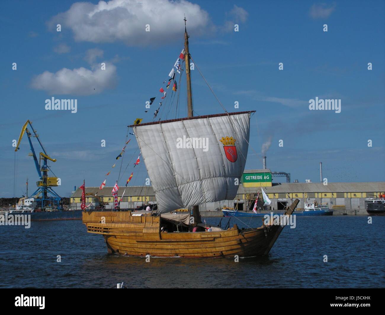 wood harbor sail water baltic sea salt water sea ocean Hanseatic city ...