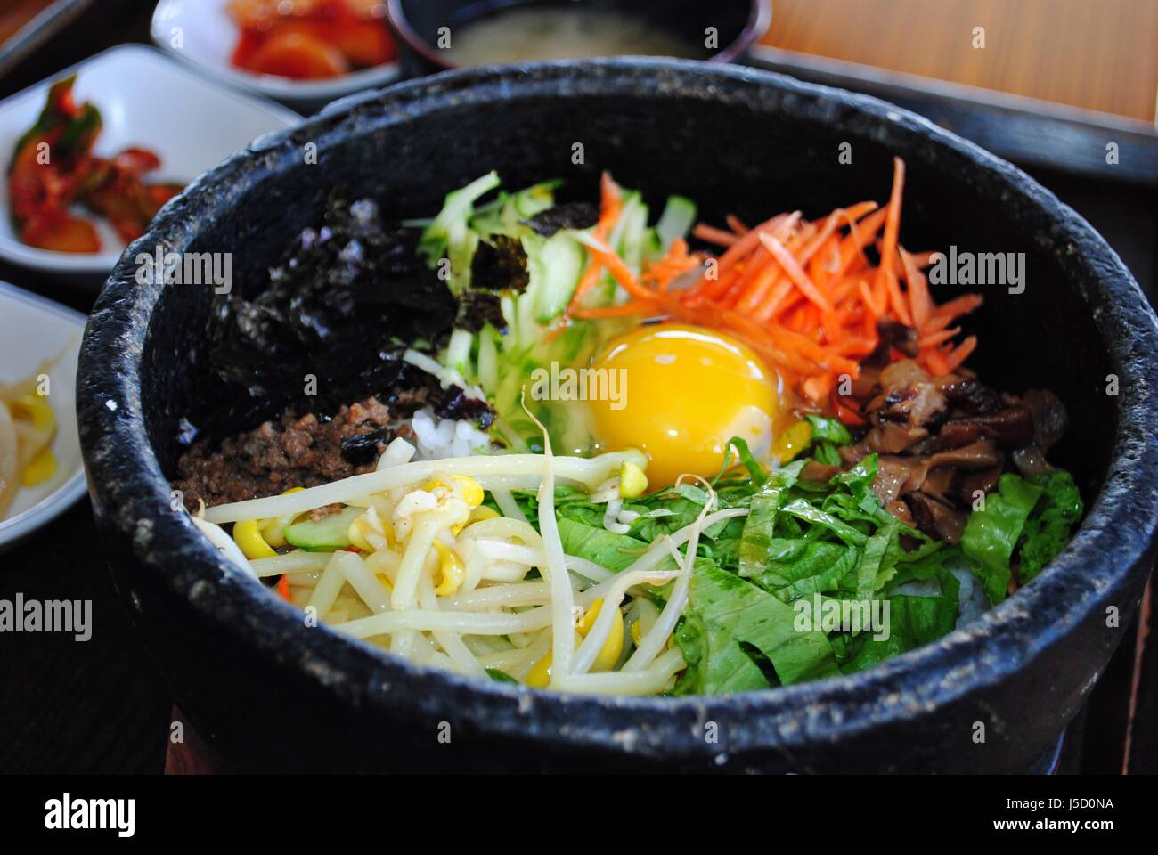 Bibimbap is a traditional Korean favorite made up of steamed rice ...