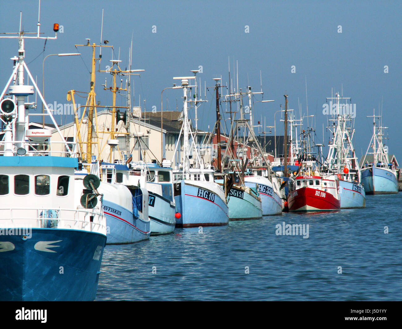 Harbor fishing boats hirtshals hi-res stock photography and images - Alamy