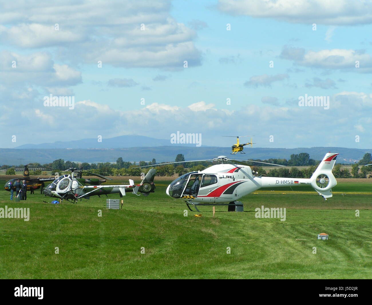 distant view with helicopter Stock Photo - Alamy