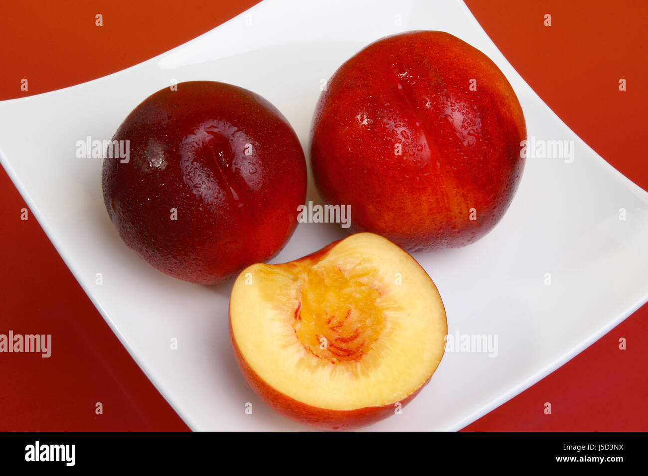 nectarines close up Stock Photo - Alamy