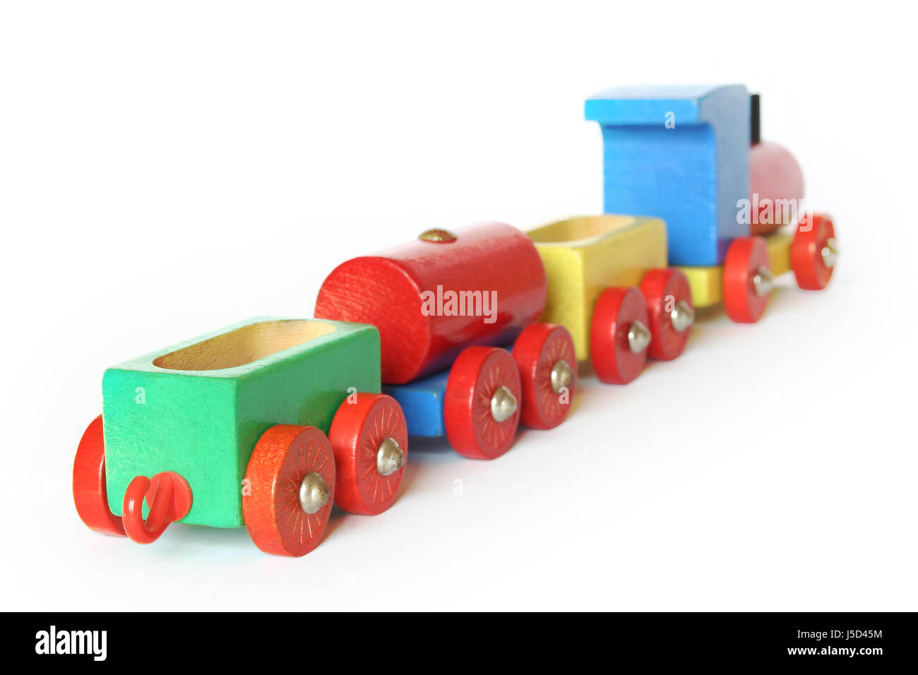 kids wooden train Stock Photo - Alamy