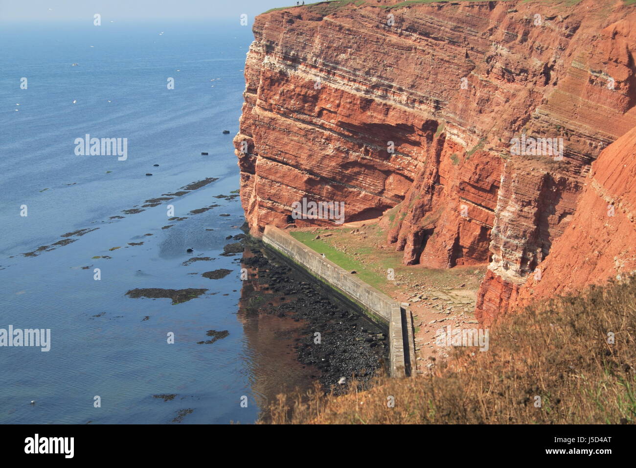 red sandstone cliffs on helgoland Stock Photo - Alamy