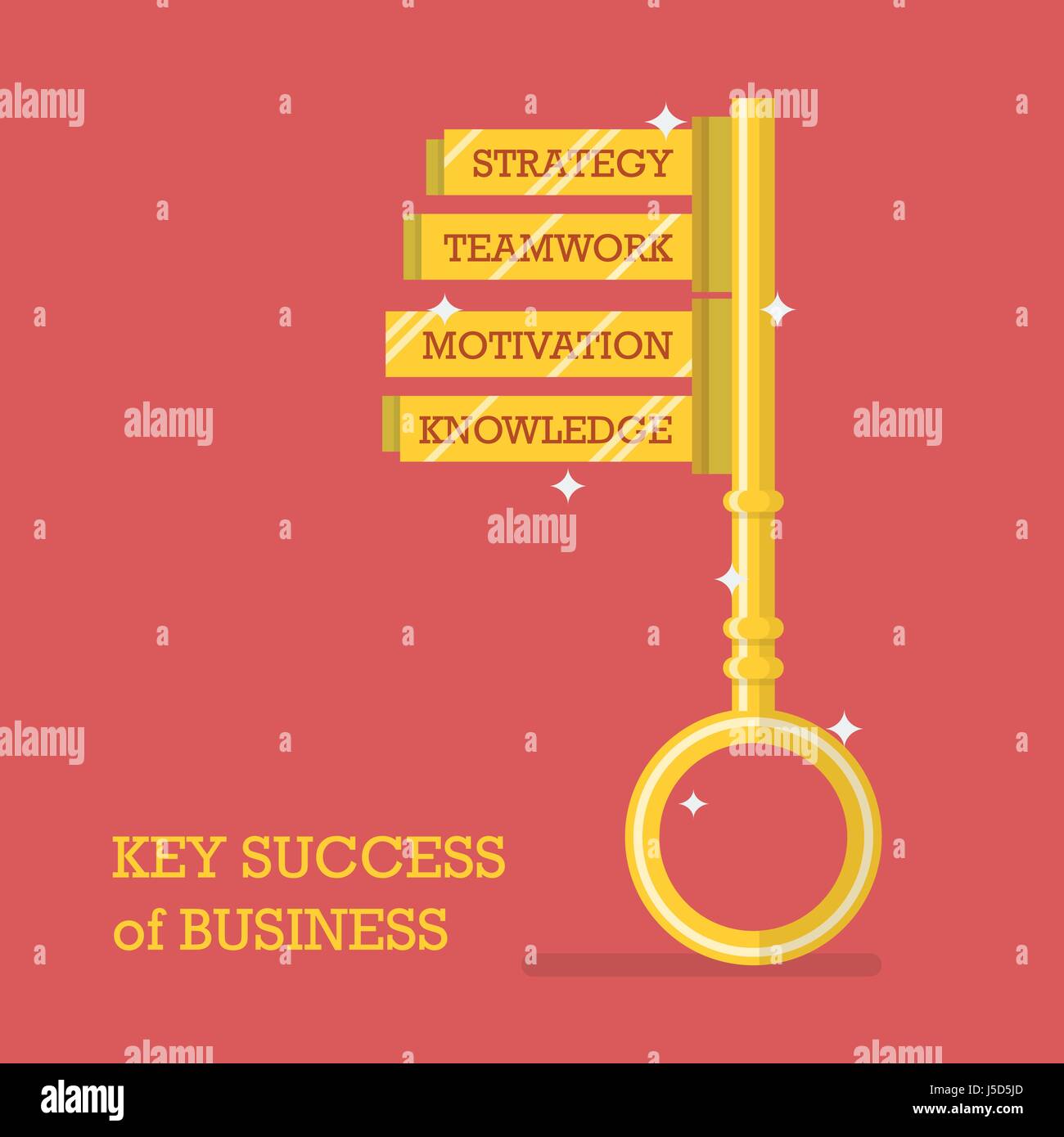 Key success of business. Vector illustration Stock Vector Image & Art ...
