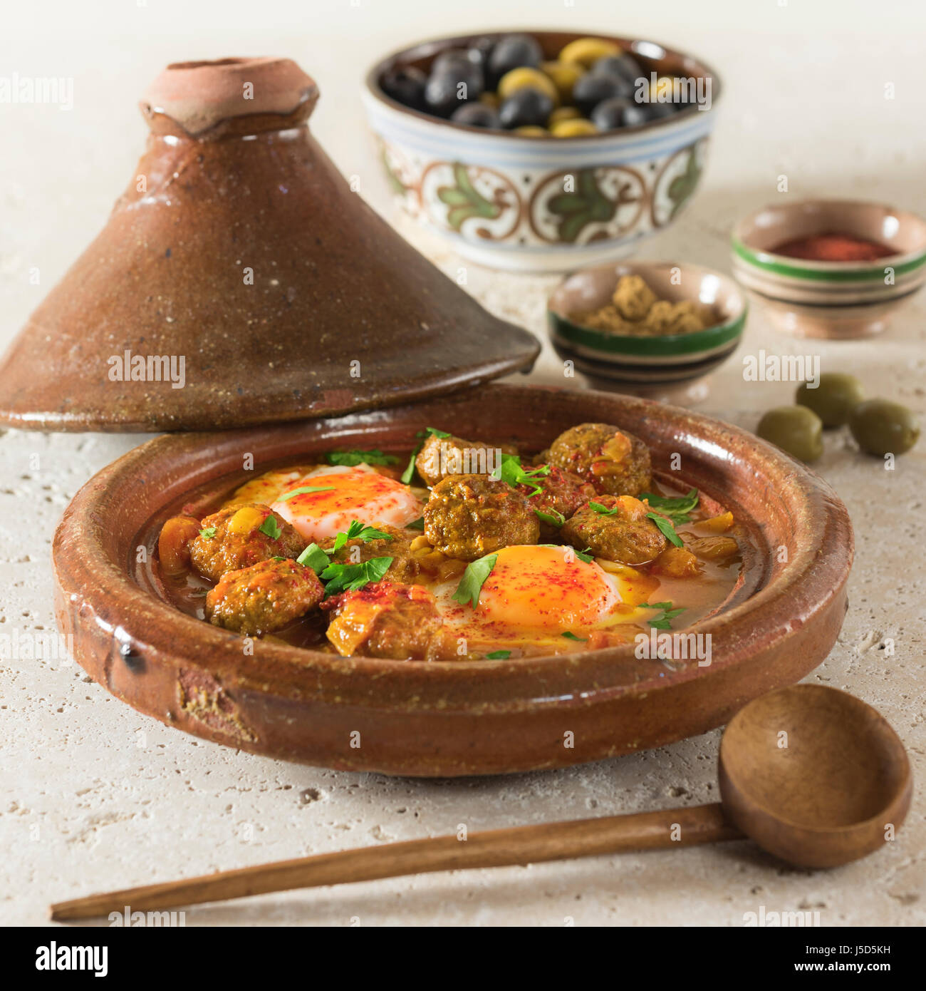 Moroccan spiced eggs hi-res stock photography and images - Alamy