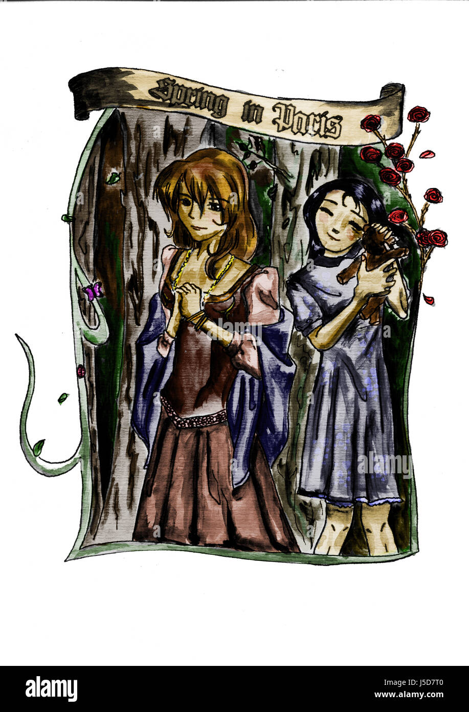 Paris writing font hi-res stock photography and images - Alamy