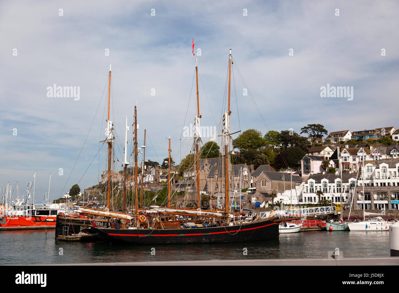 Leader brixham sailing trawler hi-res stock photography and images - Alamy