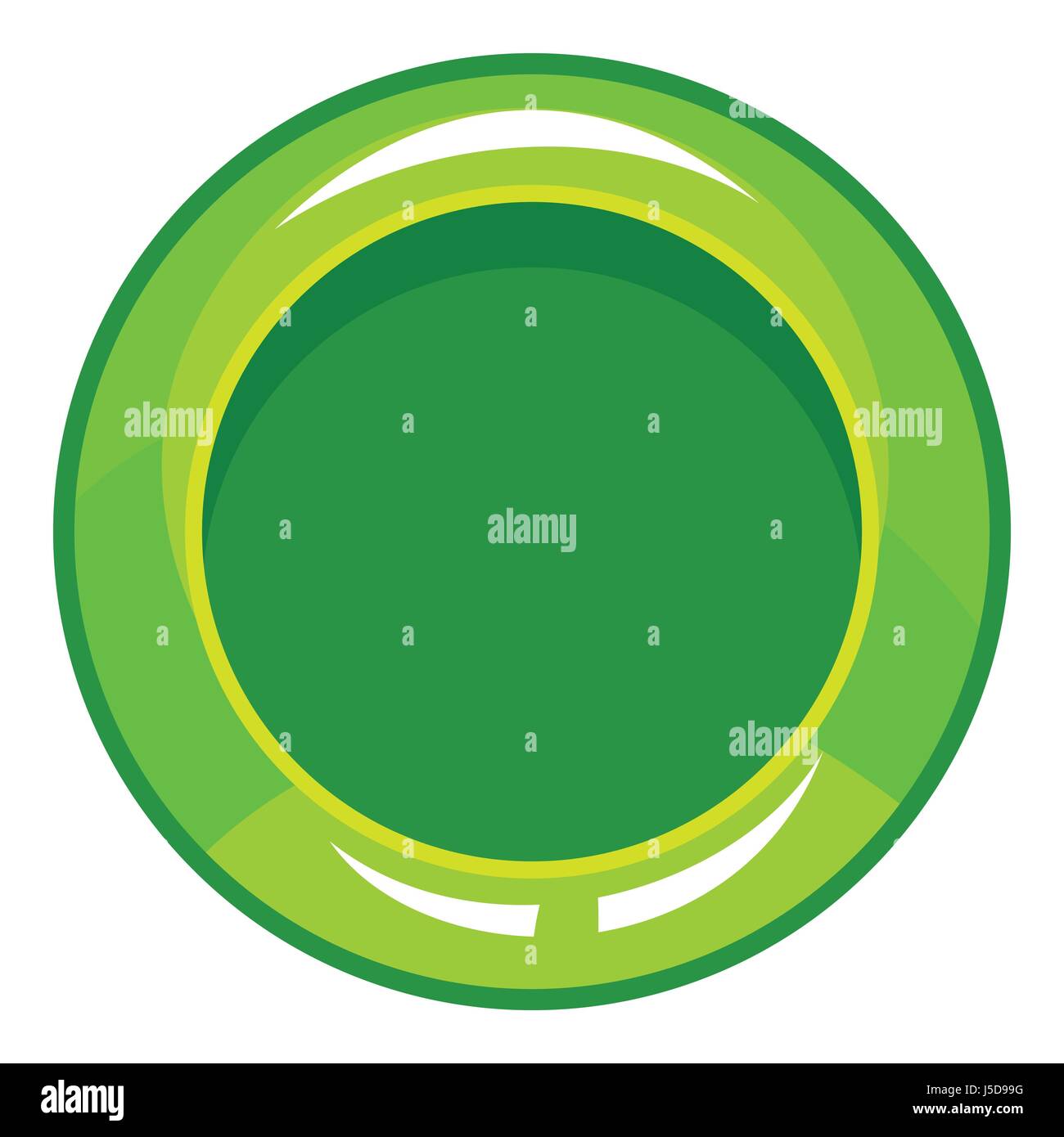 Green button icon. Cartoon illustration of green button vector icon for ...