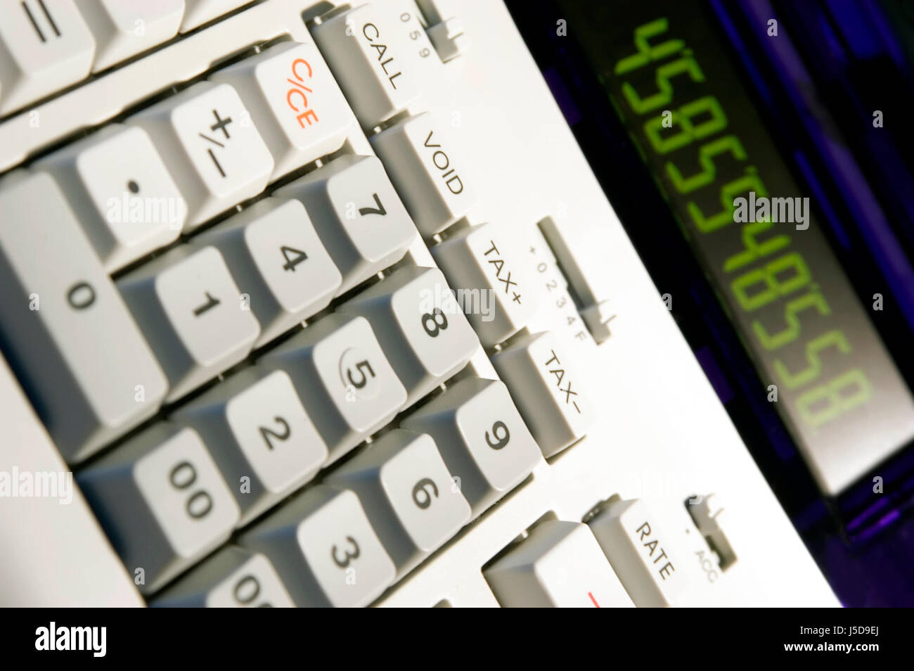office calculation desk calculator numerics number key count calculate digit Stock Photo - Alamy
