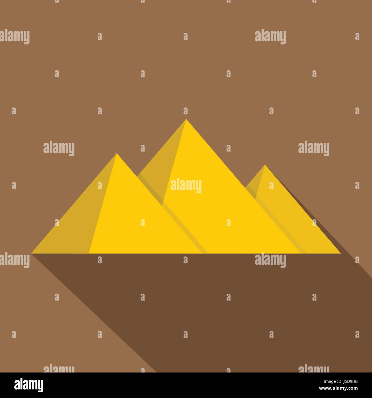 Pyramide icon. Flat illustration of pyramid vector icon for web Stock ...
