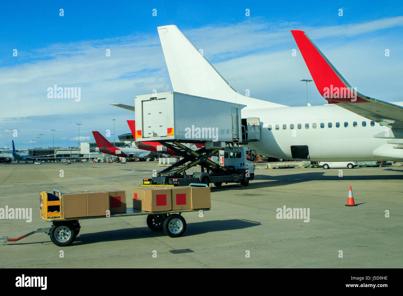 Loading Cargo In Plane High Resolution Stock Photography and Images - Alamy