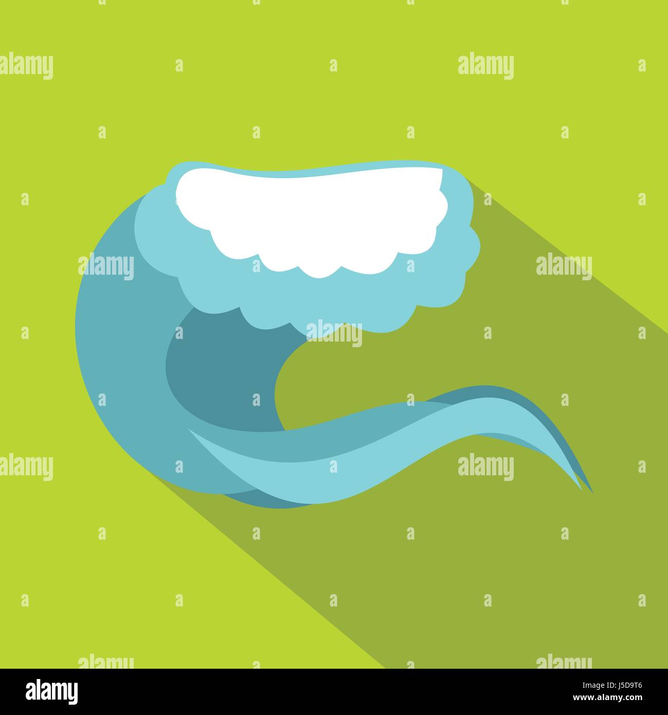 Foamy wave icon. Cartoon illustration of foamy wave vector icon for web ...